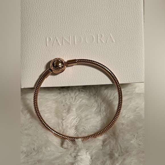 Pandora | Jewelry | New Pandora Rose 4k Gold Plated Snake Bangle ...